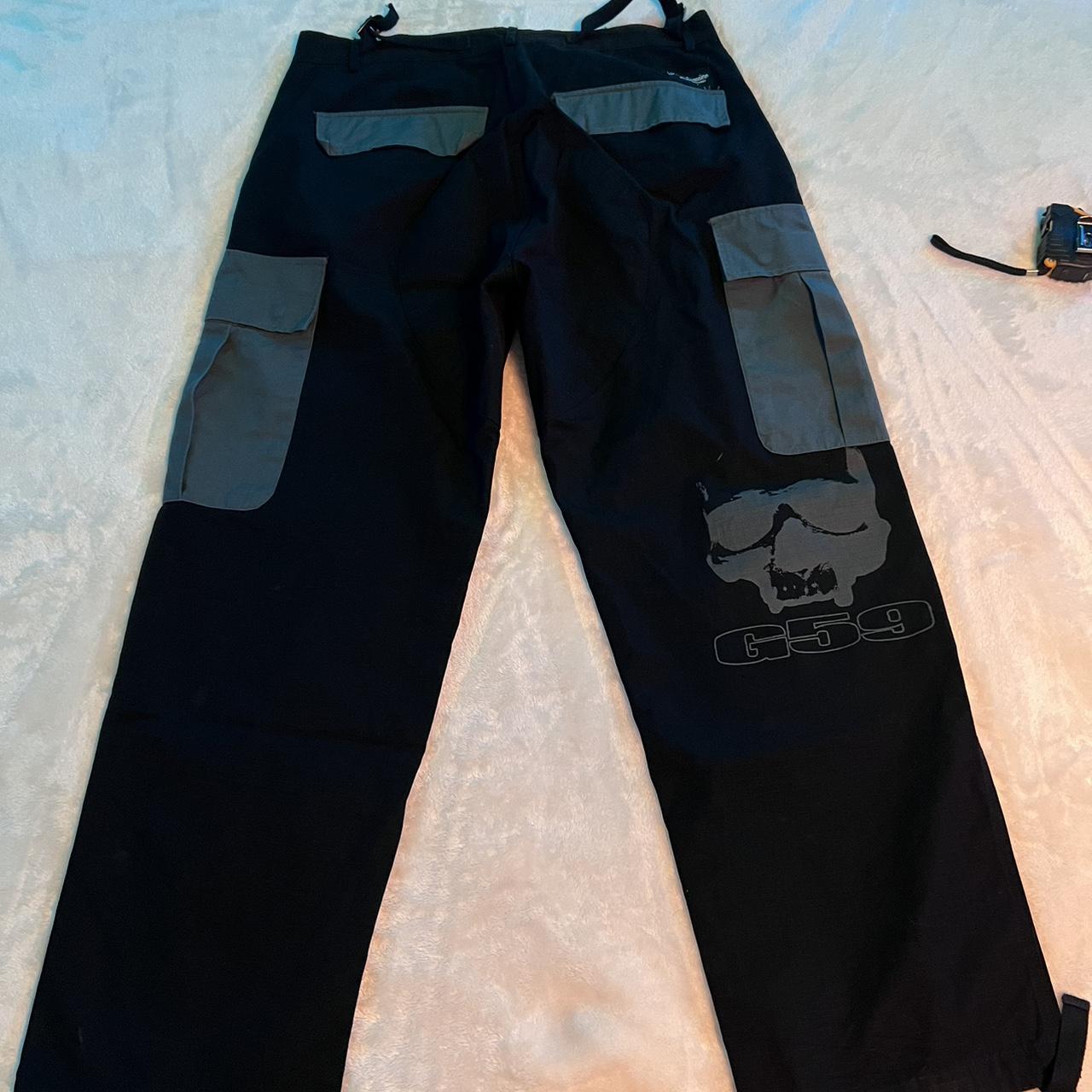 g59 black cargo pants XL worn once DM BEFORE BUYING... - Depop