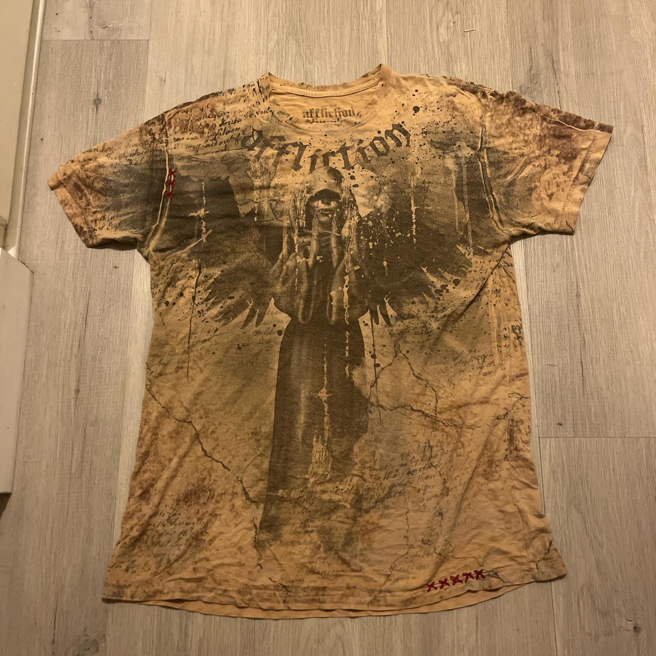 #affliction #sematary affliction bamboo angel shirt... - Depop