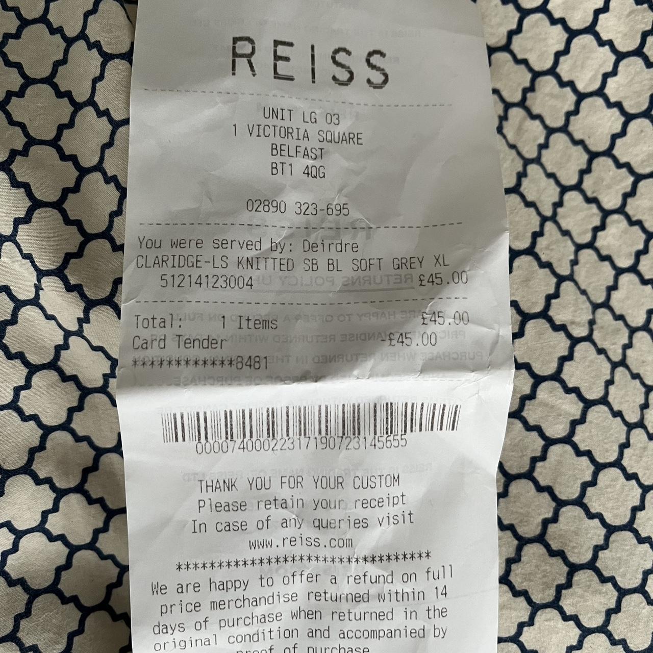 Reiss Claridge Knitted Cardigan Men’s XL grey #reiss... - Depop