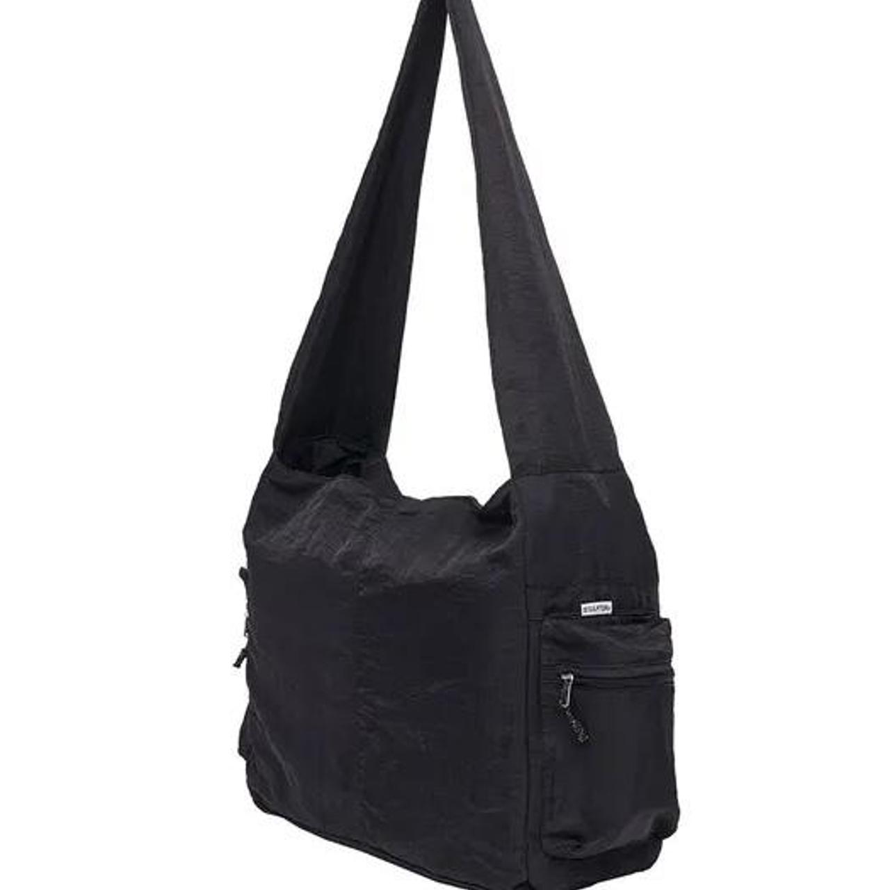 Sculptor Black Slouchy Hobo Messenger Bag - Depop