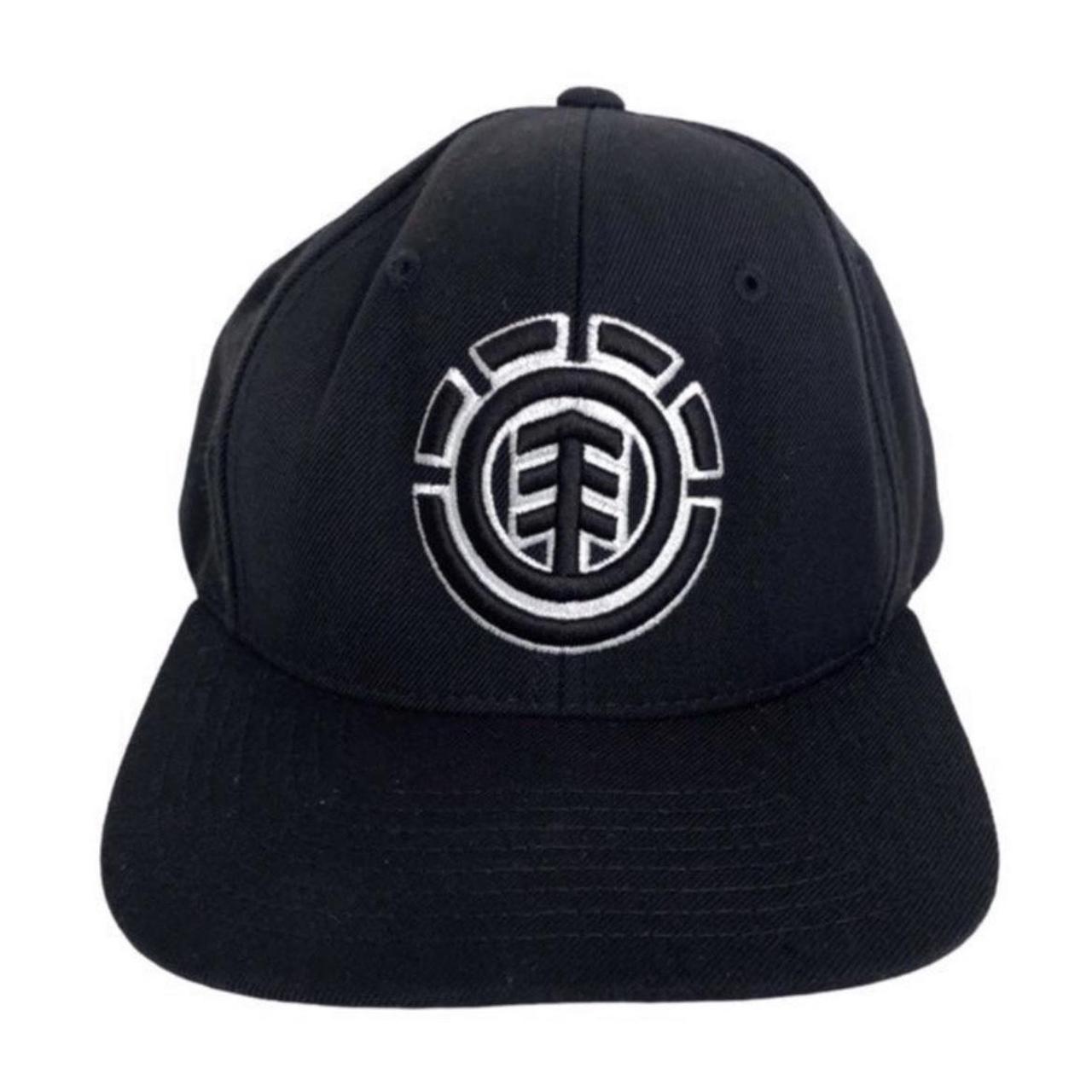The Official Element Crowns Black & White Snapback... - Depop