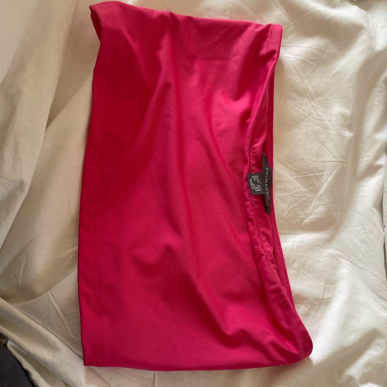 pink tube top super cute for summer literally... - Depop