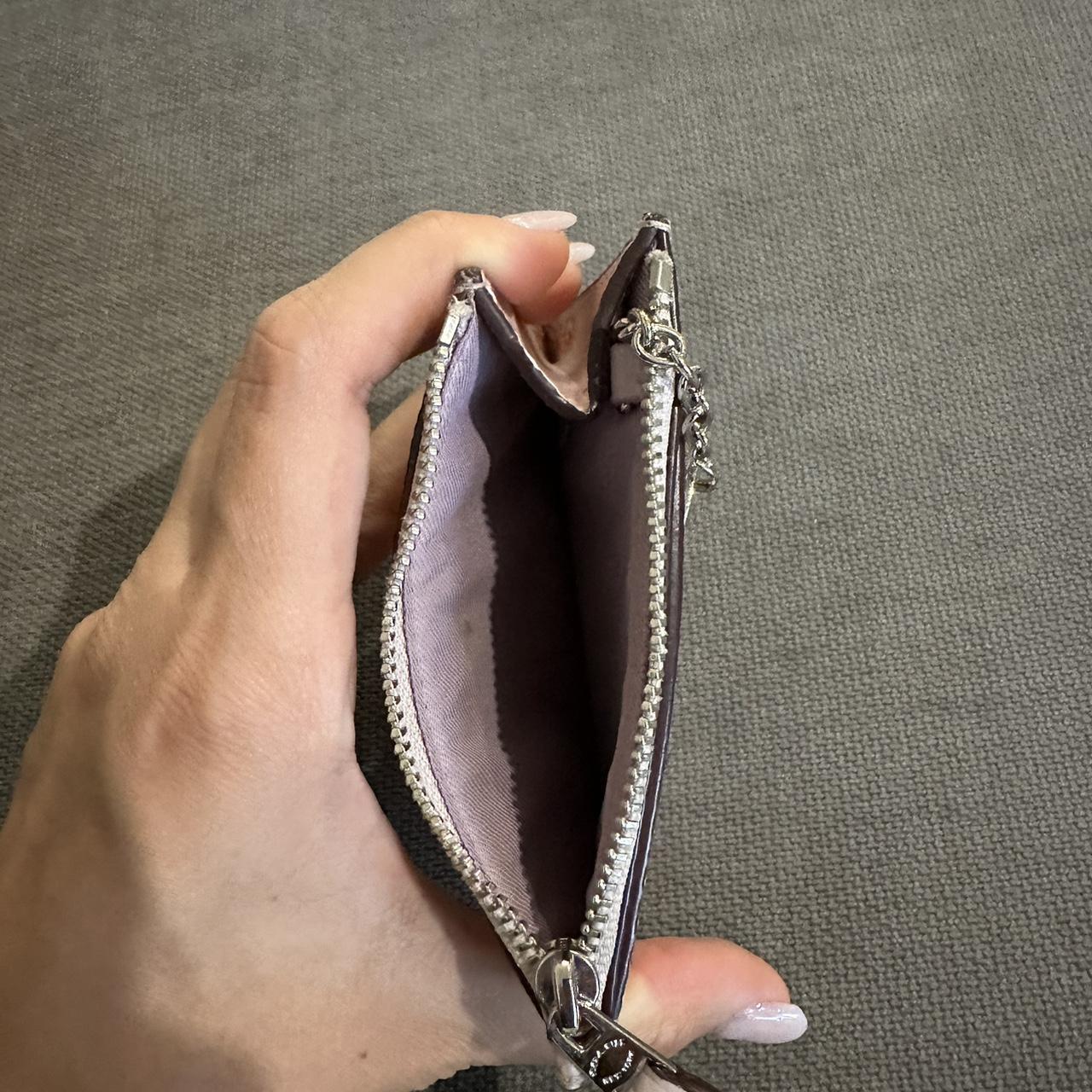 Coach Mini Skinny ID Case Floral Bow Print Gently... - Depop