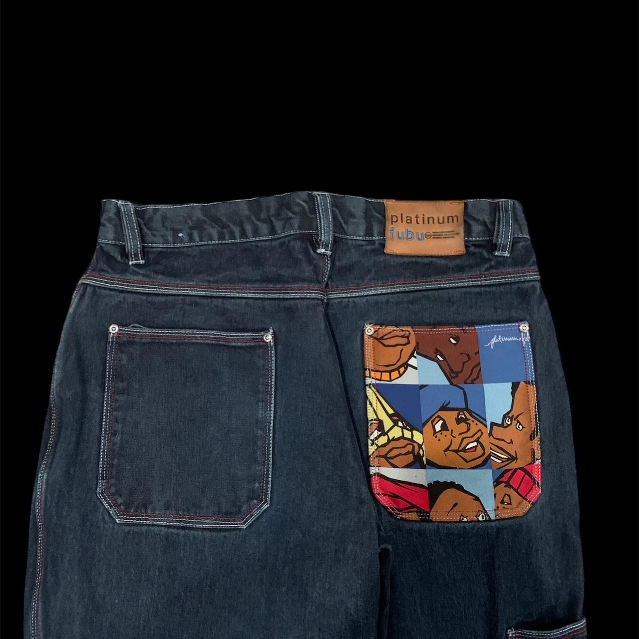 SUPER TUFF FAT ALBERT FUBU JEANS / CRAZY BAGGY FIT /... - Depop