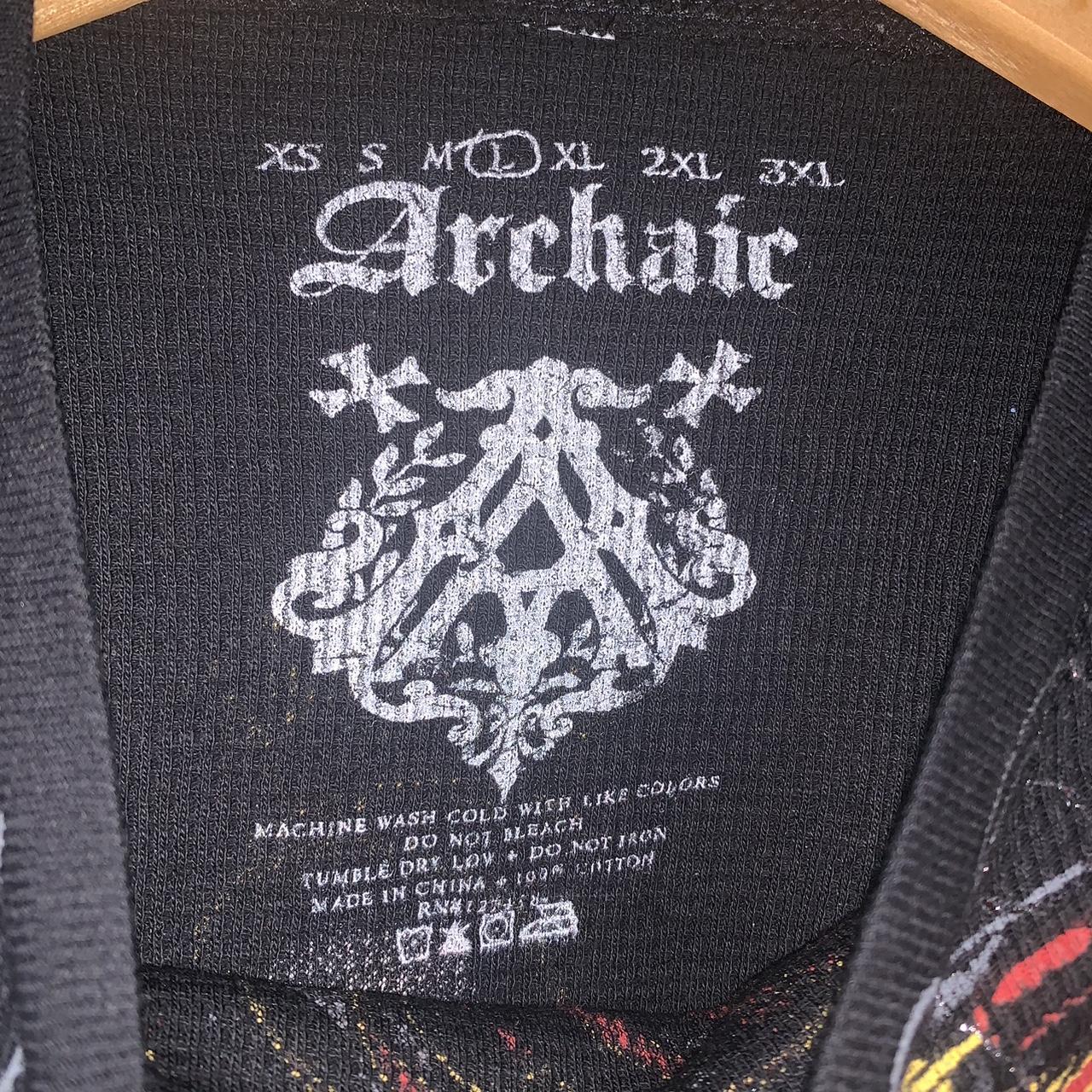 Crazy early 2000’s Archaic by Affliction long sleeve... - Depop