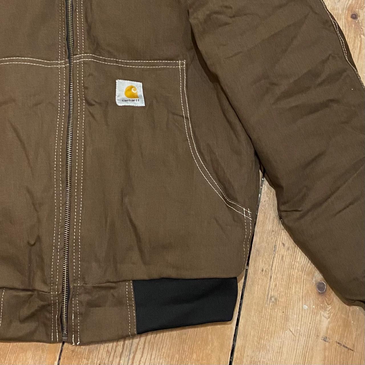 Carhartt Vintage Style Rework Workwear Active Hooded... - Depop