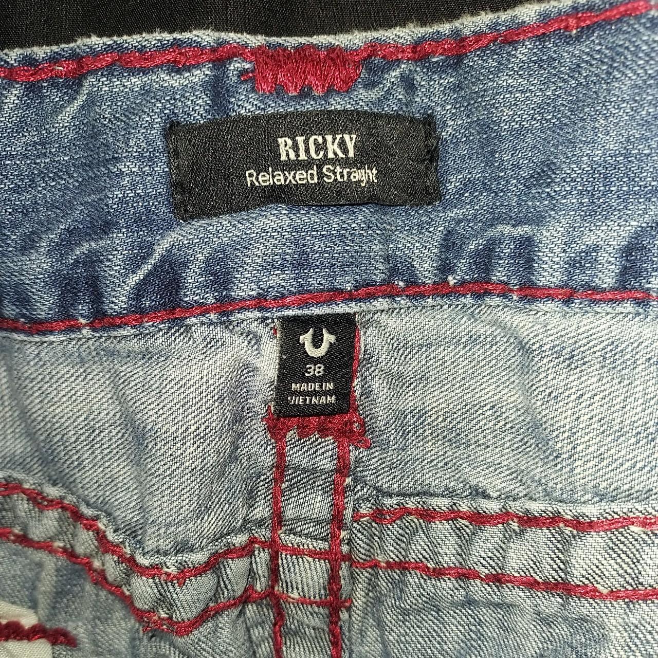 -True Religion -Ricky Red Stitch Super T -Size 38 | Depop