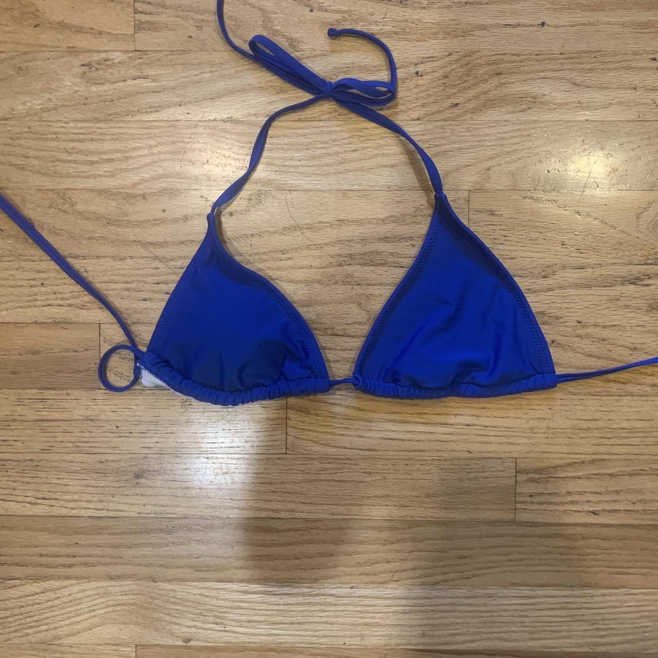 Cute Blue Bikini Top Depop