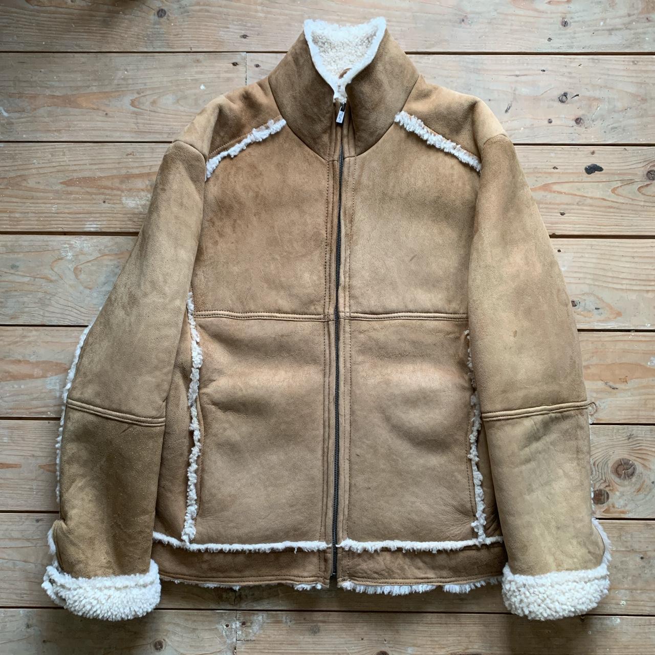 Stunning 100% Real Lamb Wool Shearling Jacket by... - Depop