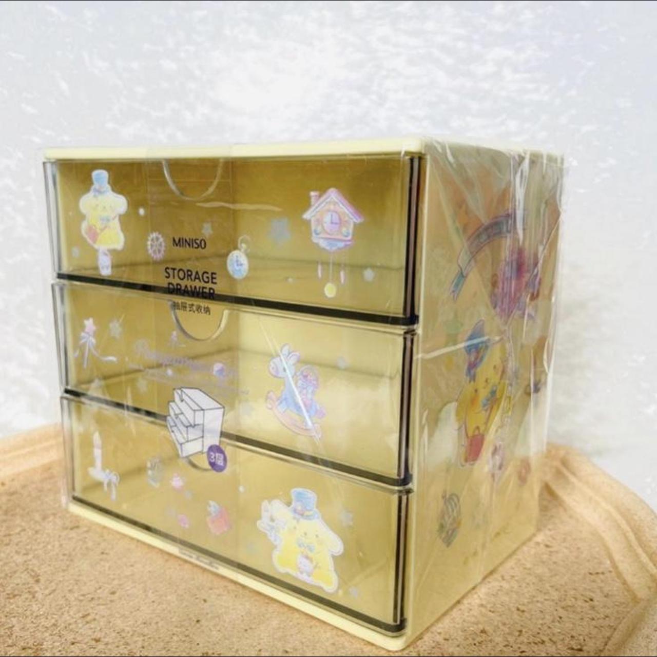 Sanrio Miniso Pompompurin Storage Box with drawers - Depop