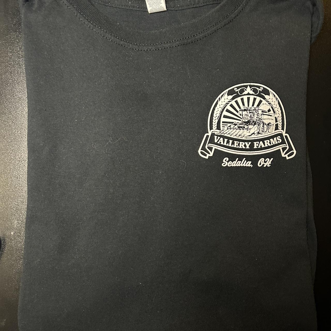 random shirt with FIRE print on back fits like an... - Depop