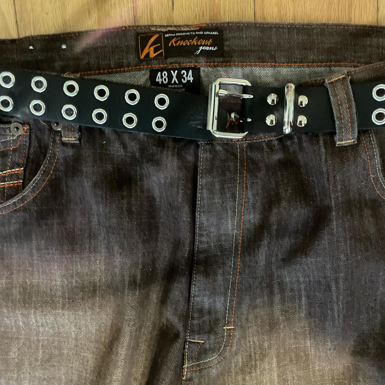 Insane southpole like embroidered knockout jeans,... - Depop