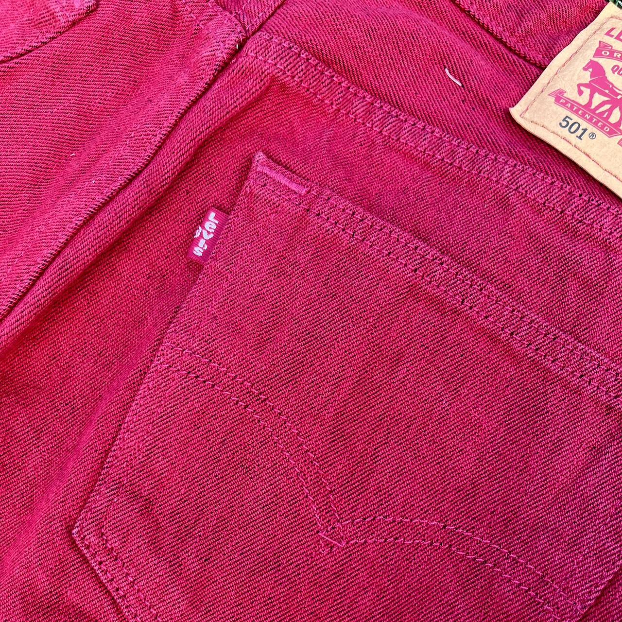 Vintage Red Levi Jeans - Depop