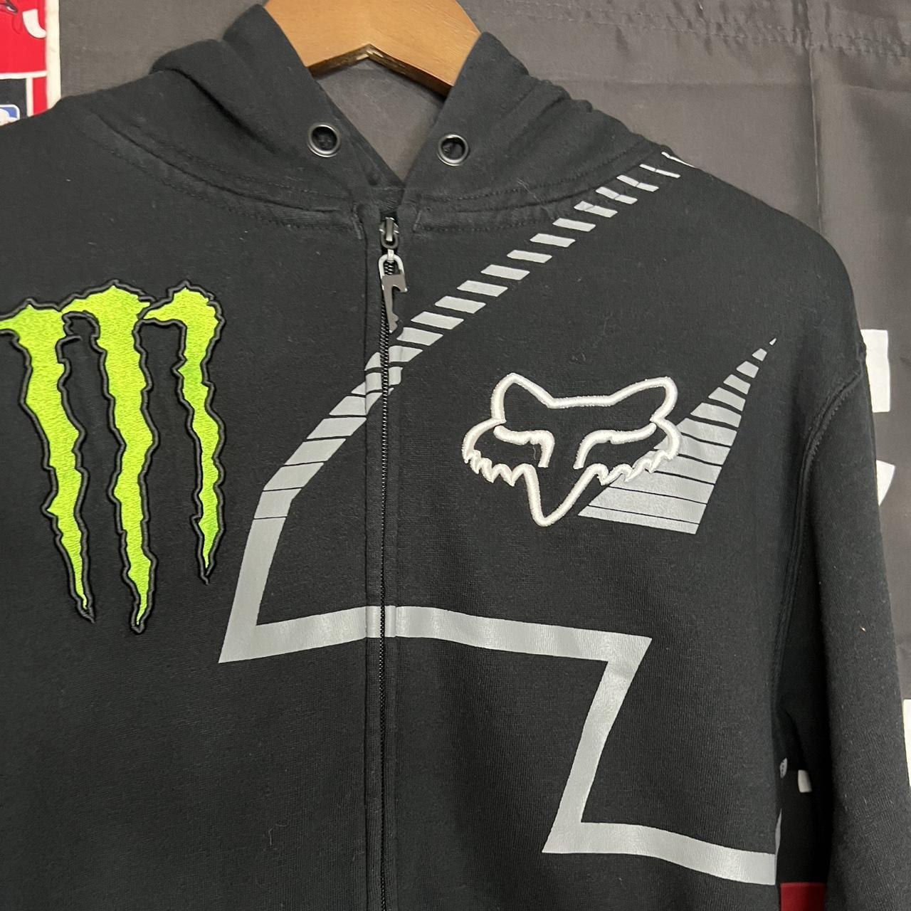 Monster Fox racing Hoodie Y2K Size Medium but... | Depop