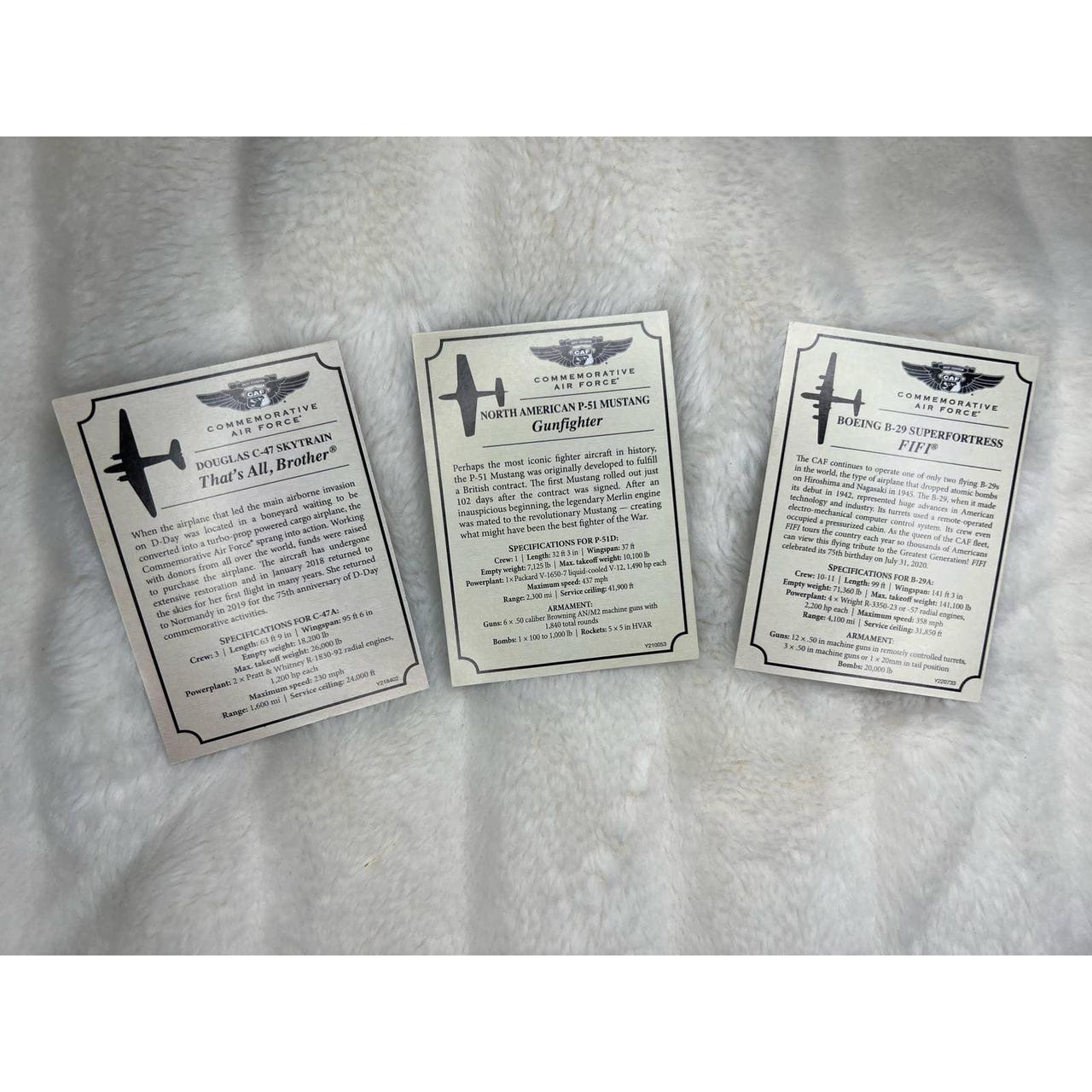 Commemorative Air Force Trading Cards, New in Mint... - Depop