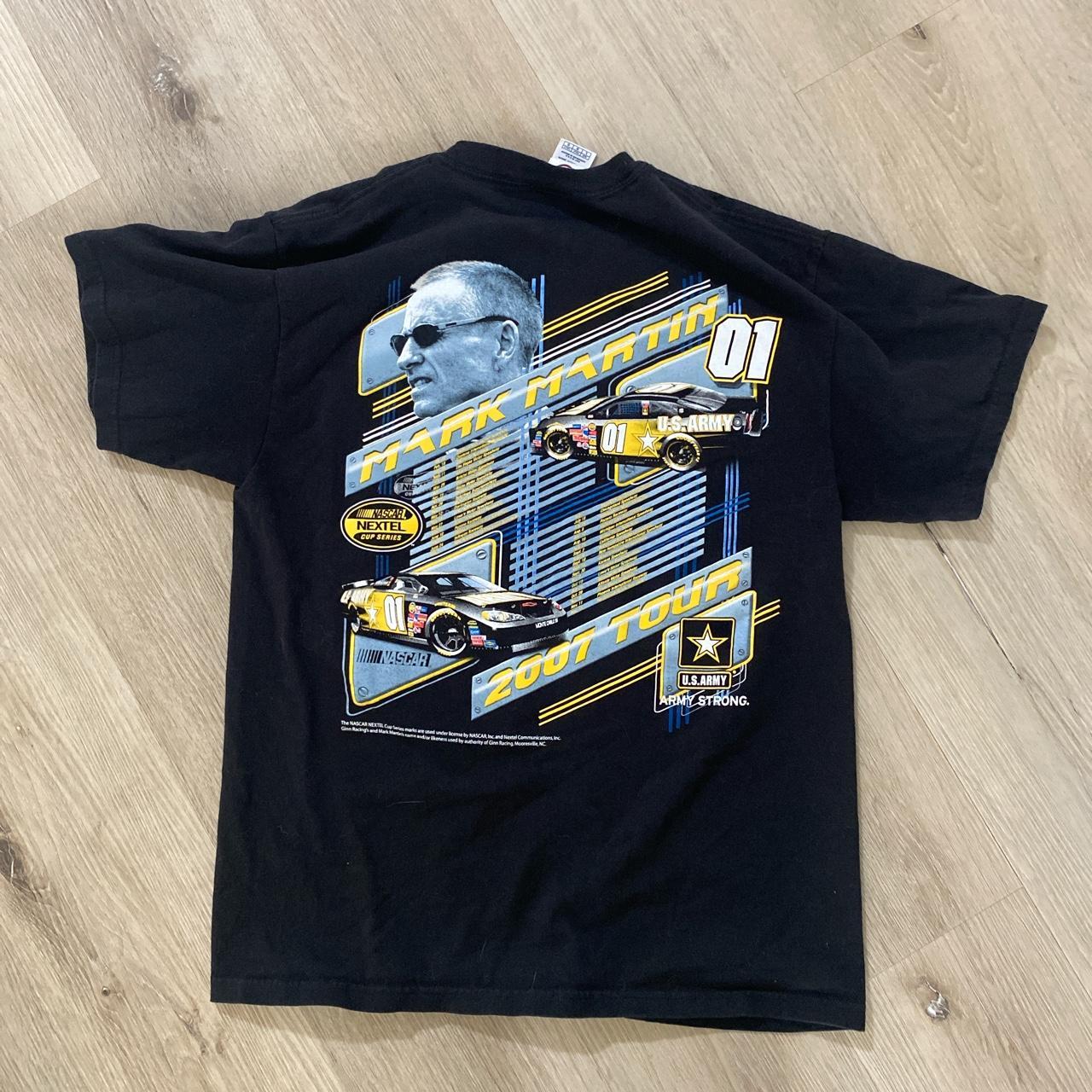 Vintage racing shirt with design front and back with... - Depop