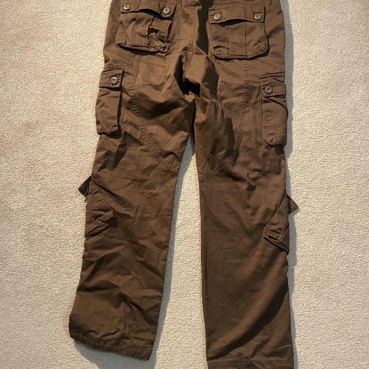Brown cargos, tried on; new without tag 36 waist... - Depop