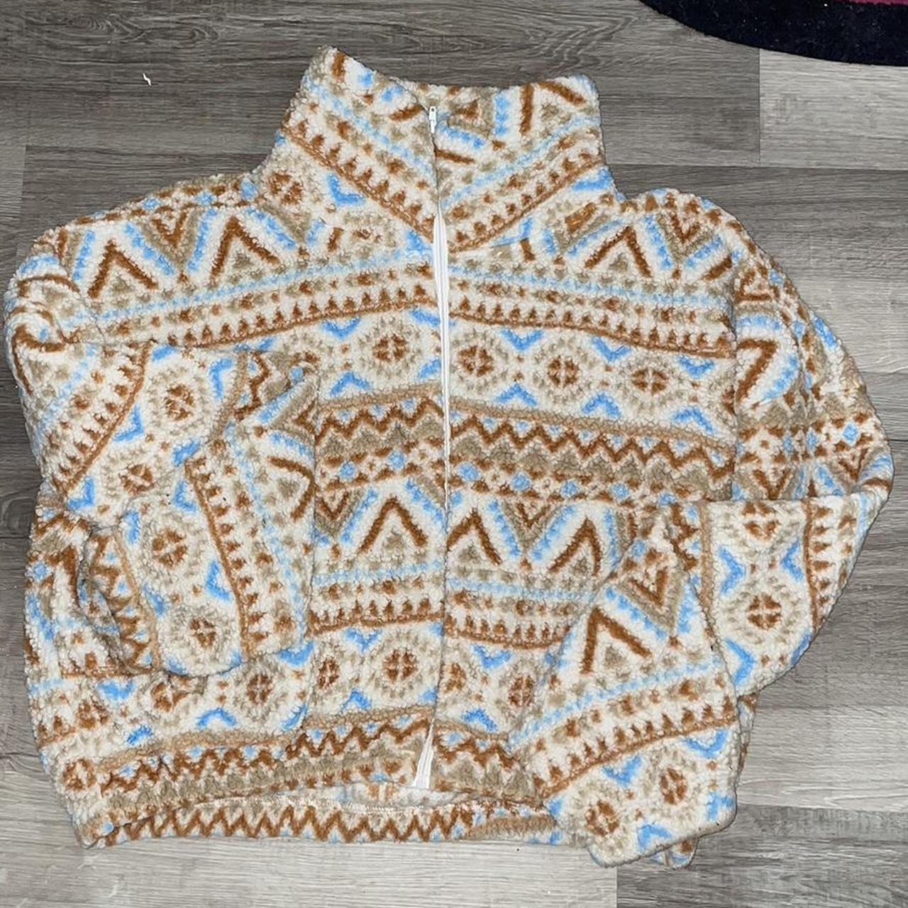 💚 ABOUT THE ITEM 💚 2x polyester zip up jacket multi... - Depop