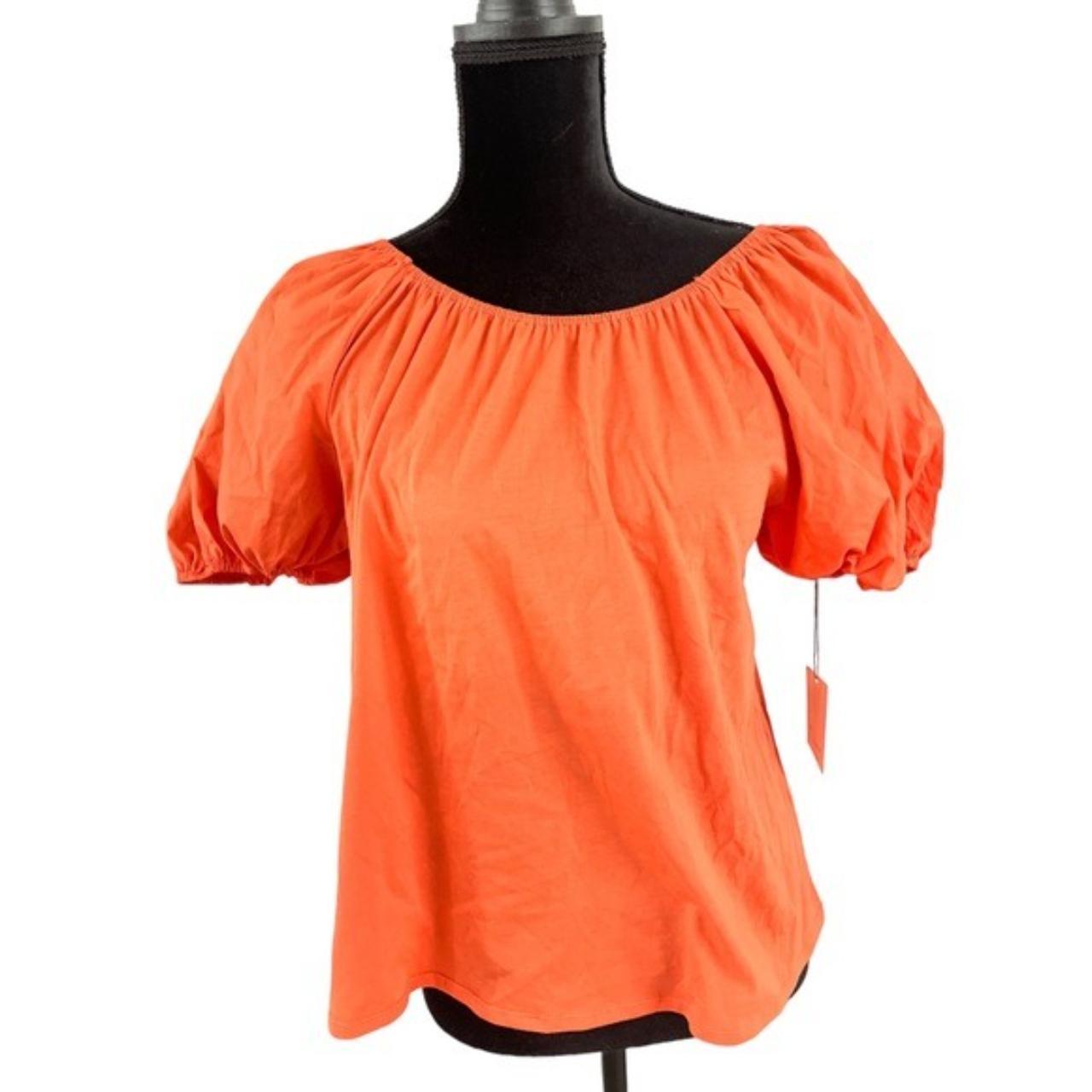 A New Day Women's Orange Blouse | Depop