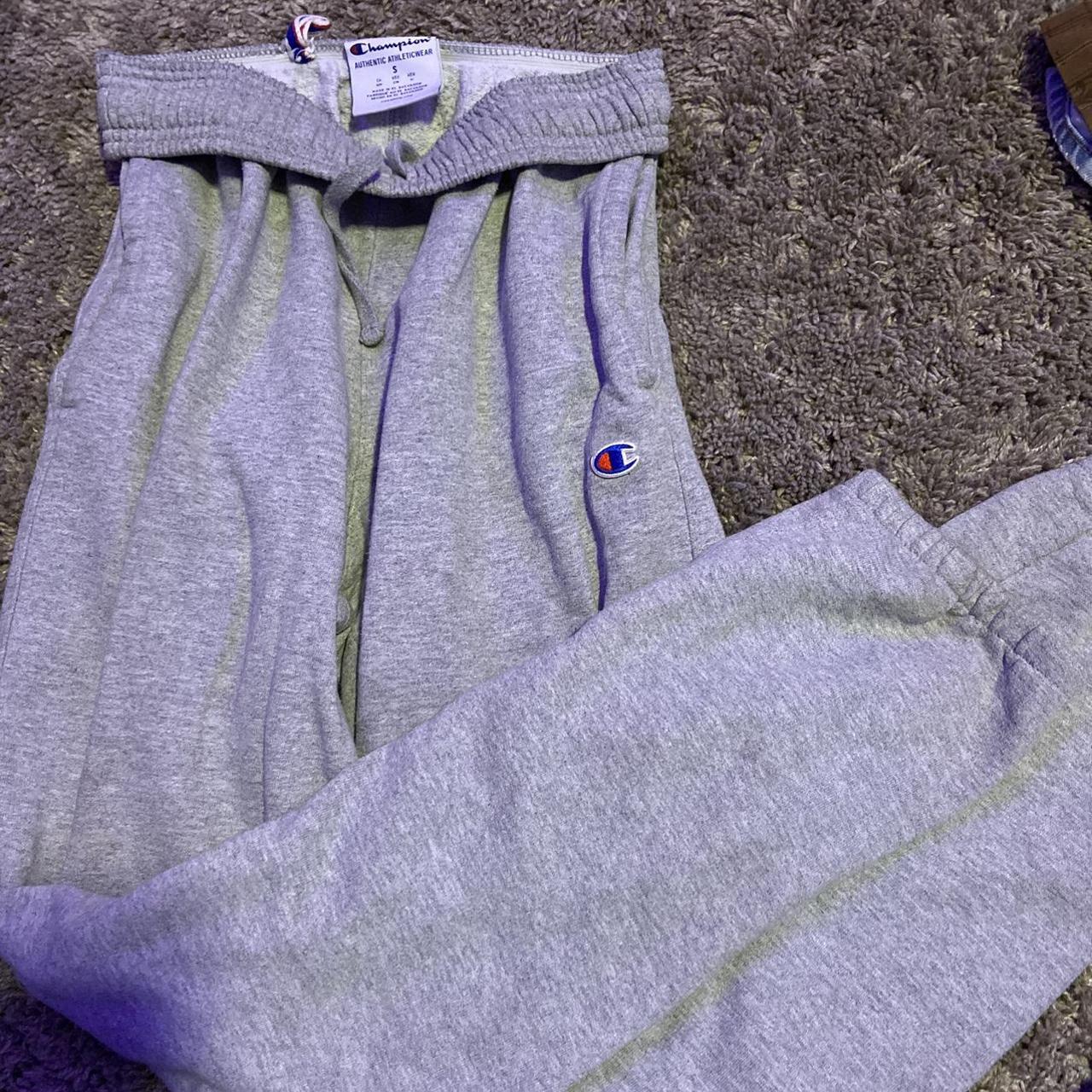 Champion sweats + tshirt set medium/large - Depop