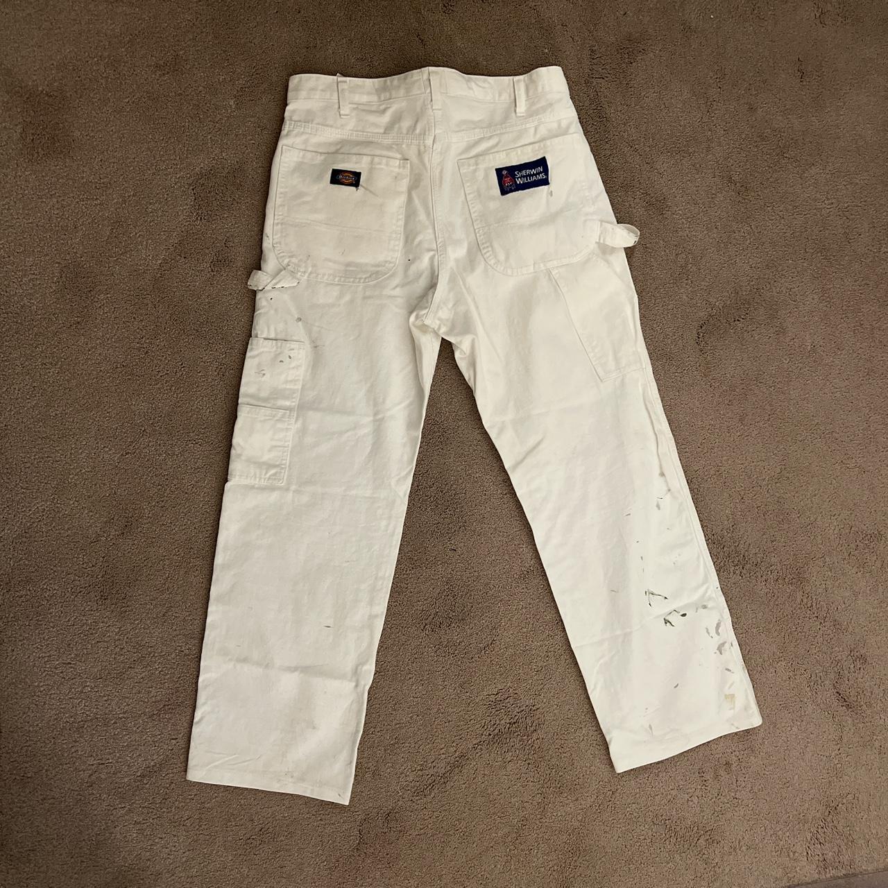 White Dickies Carpenter Pants Size Men’s: 31x30 Tag... - Depop