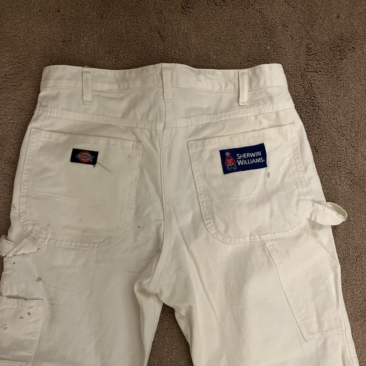 White Dickies Carpenter Pants Size Men’s: 31x30 Tag... - Depop