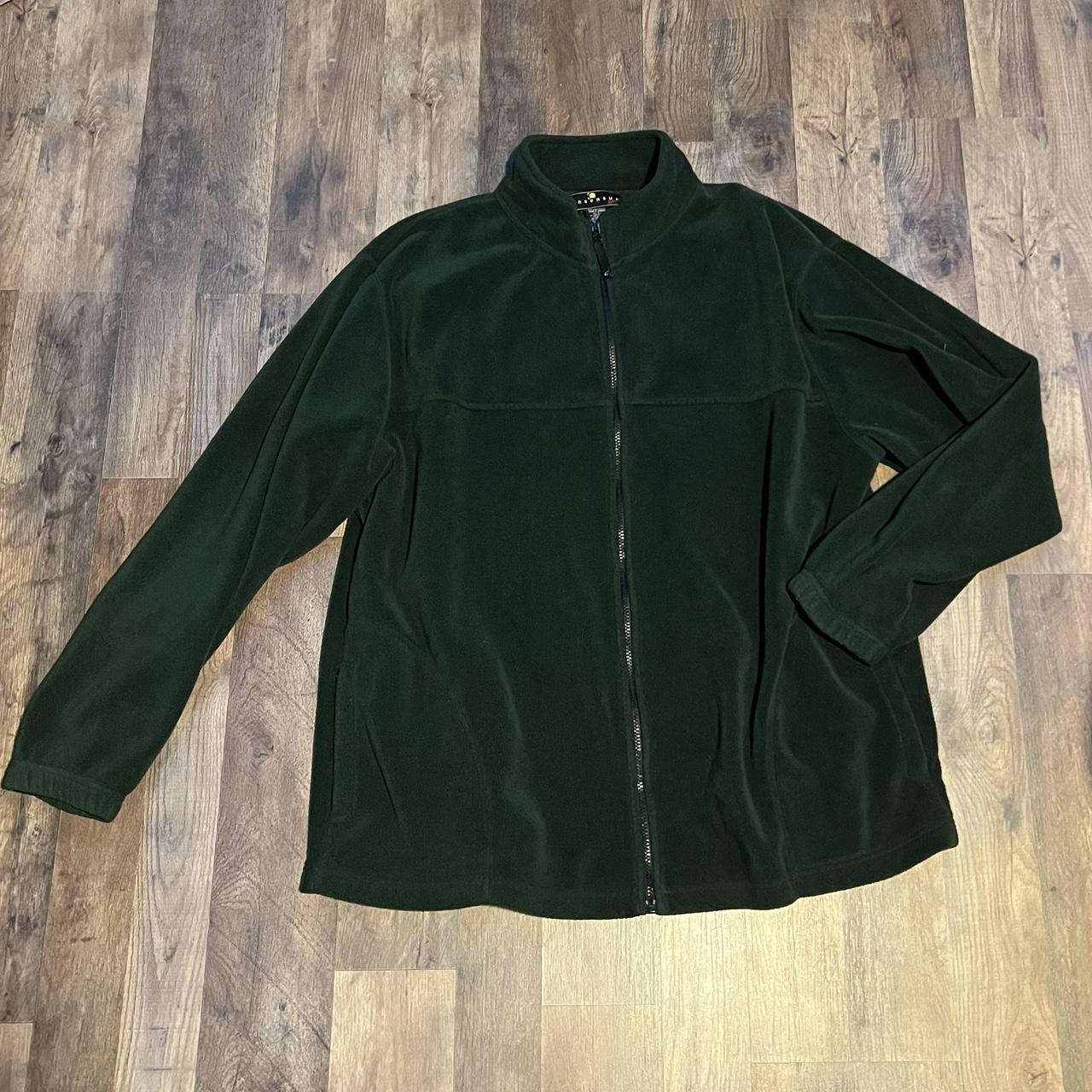 Dark green Consensus fleece jacket / worn a couple... - Depop
