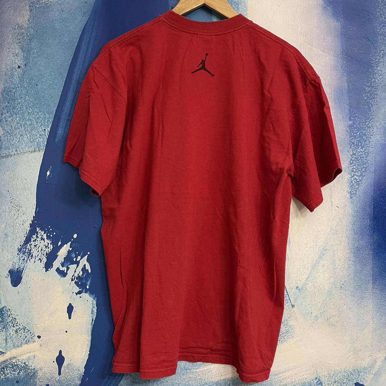 Michael Jordan Red Spell Out T-Shirt Mens Size Large... - Depop