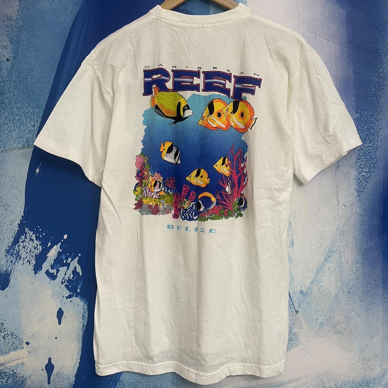 Vintage Reef Fish Belize T-Shirt Mens Size XL Ocean... - Depop