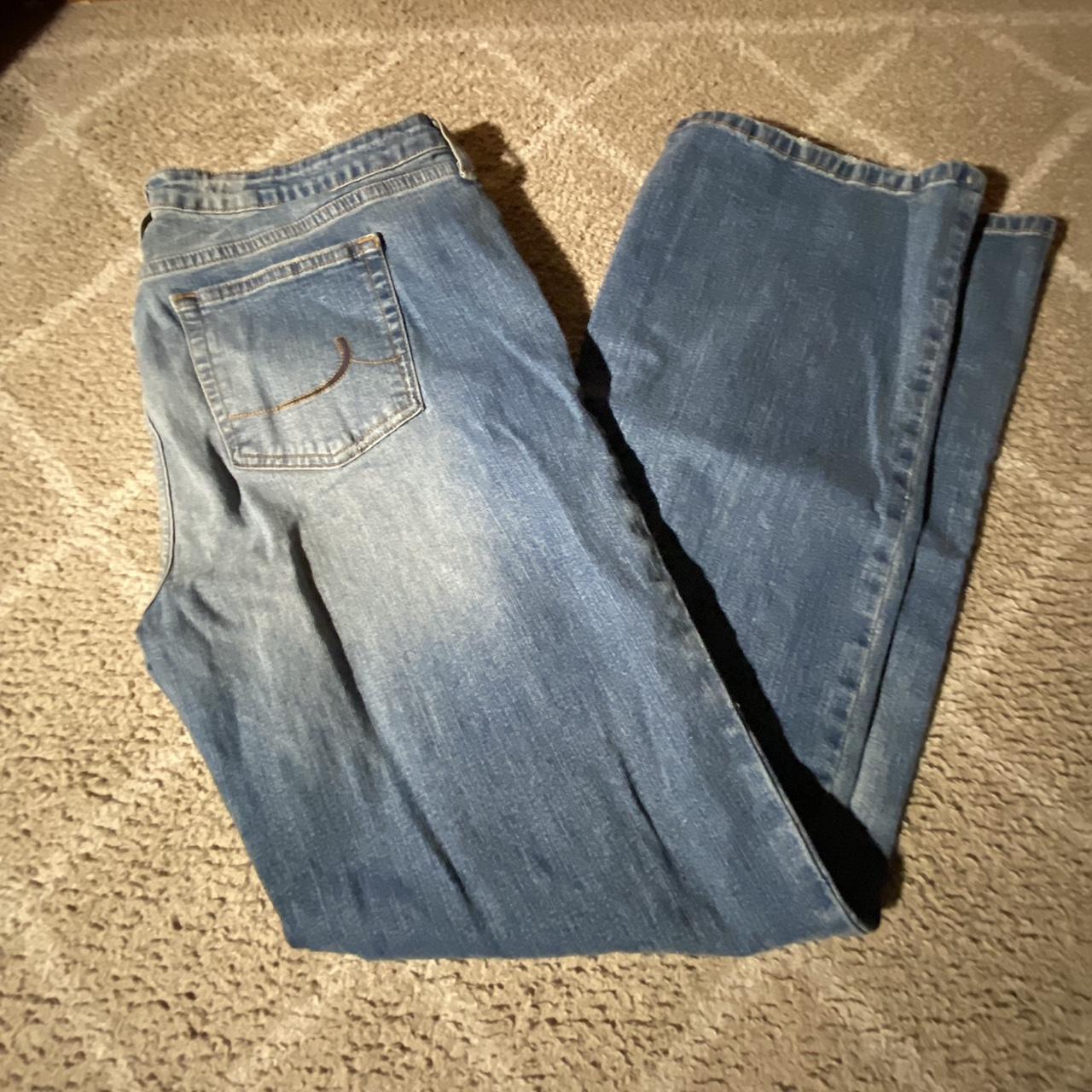 Y2K women’s jeans Nice simple embroidery on the... - Depop