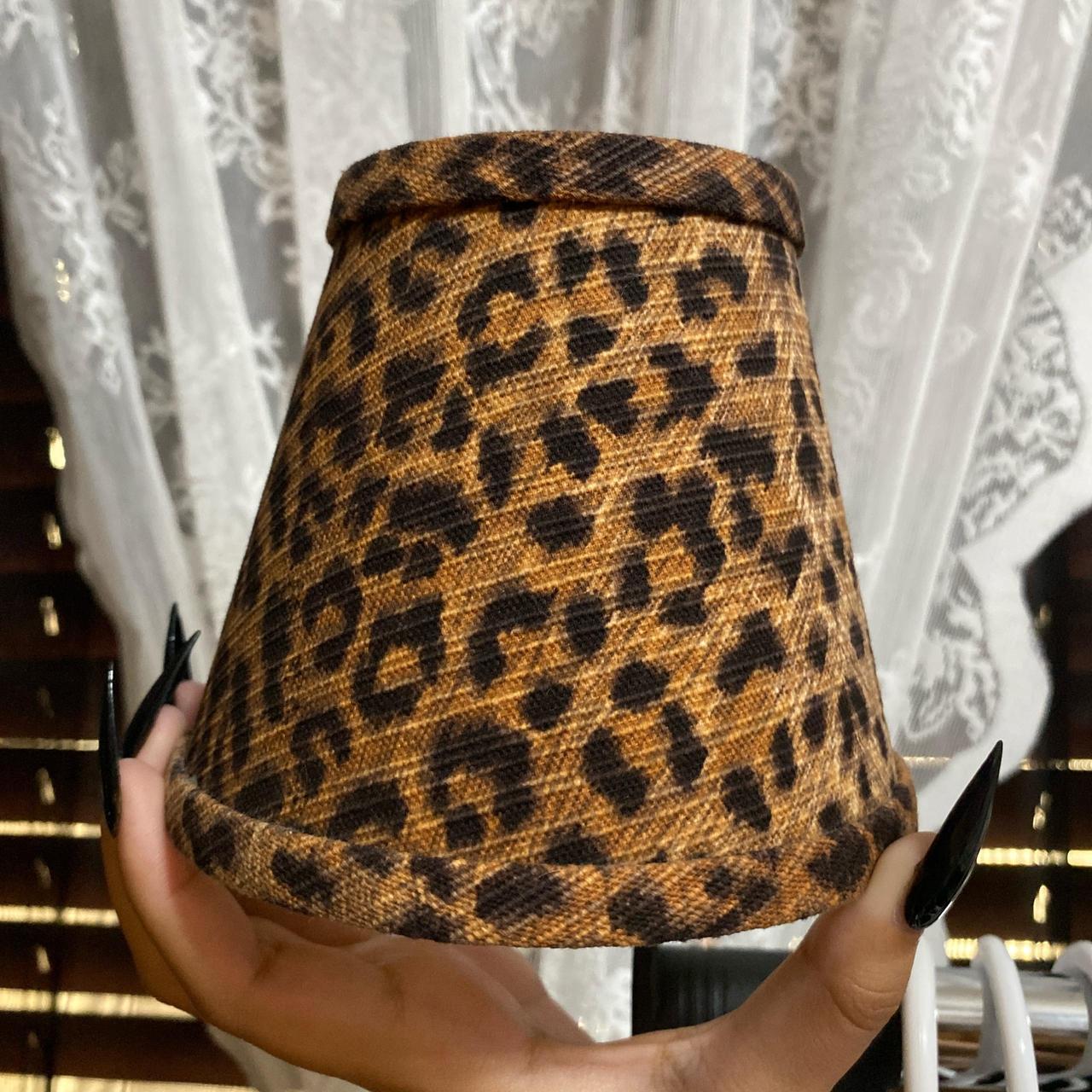 leopard print lamp shade small - Depop