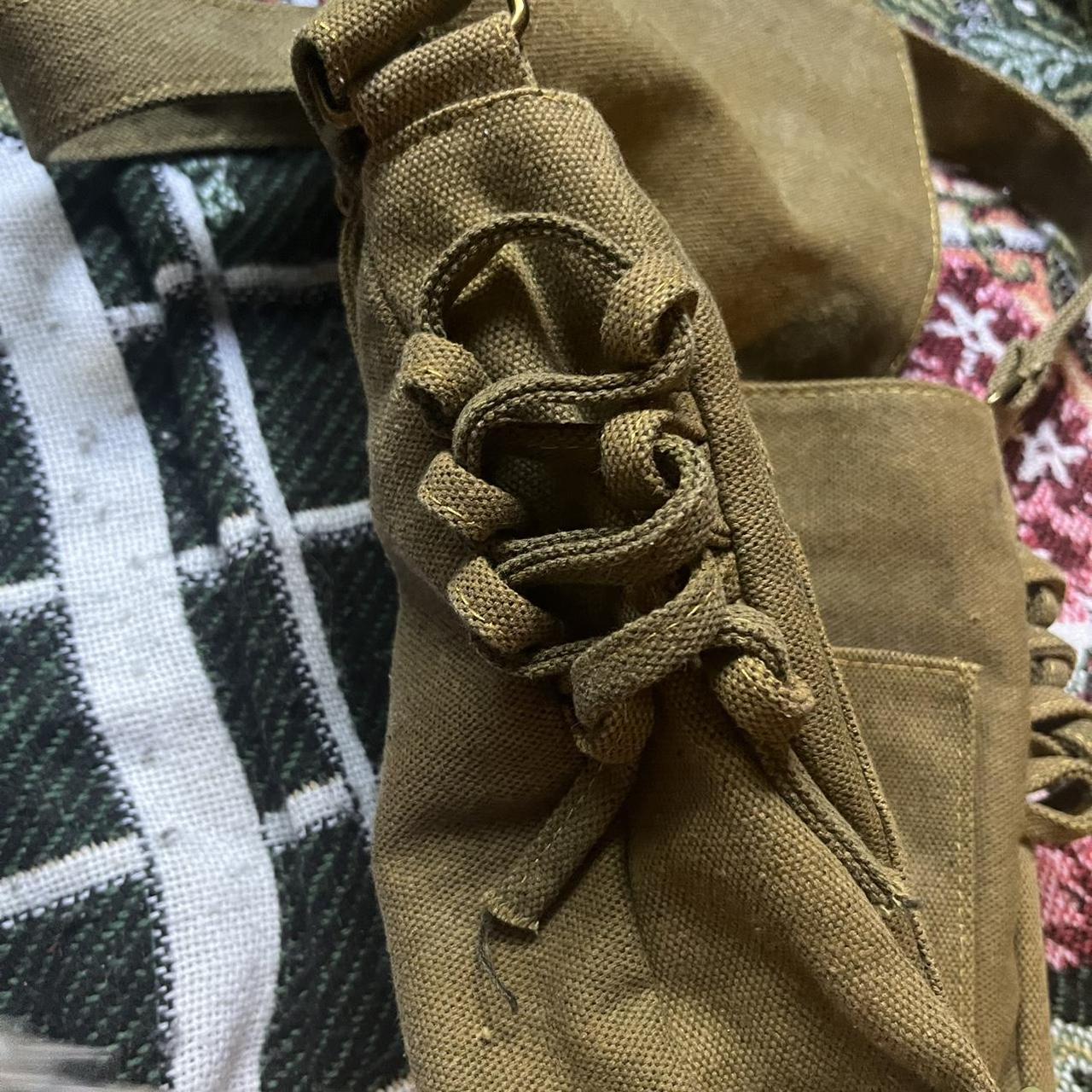 khaki green Earthbound shoulder/sling bag!!... - Depop