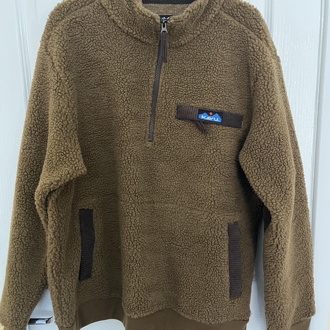 Kavu Half Zip Fleece Brown Size Large Brand New Depop