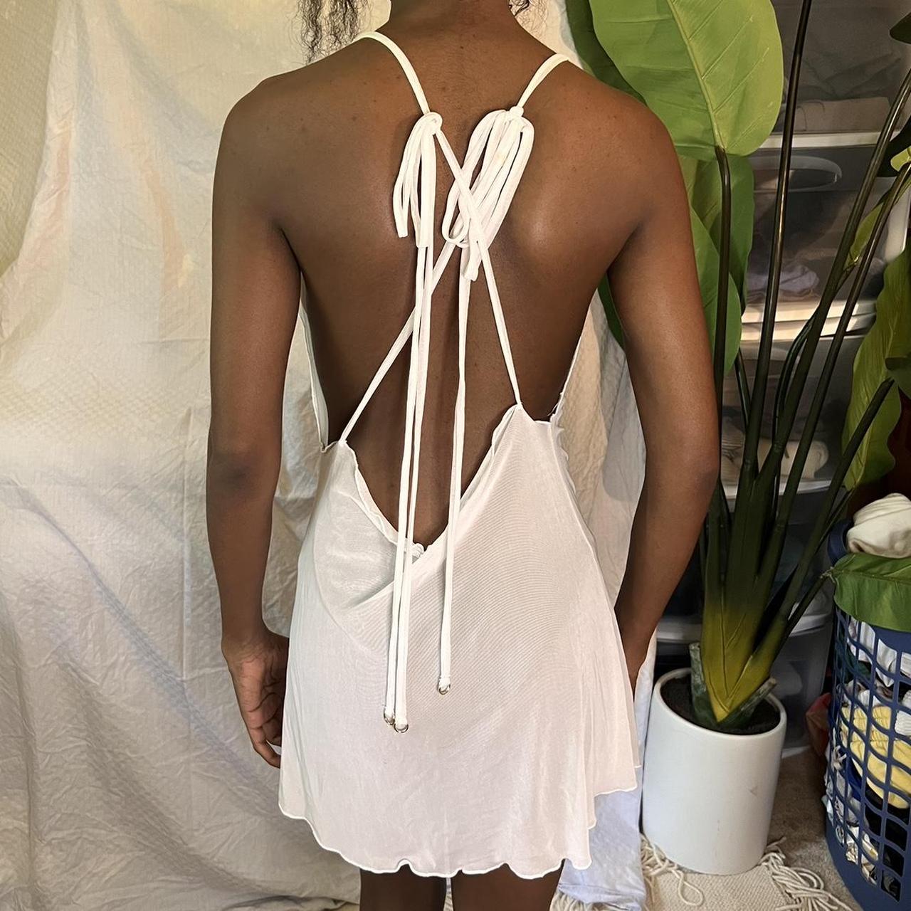 Heart Of Sun White Cover Up As Seen On Bella Hadid Depop