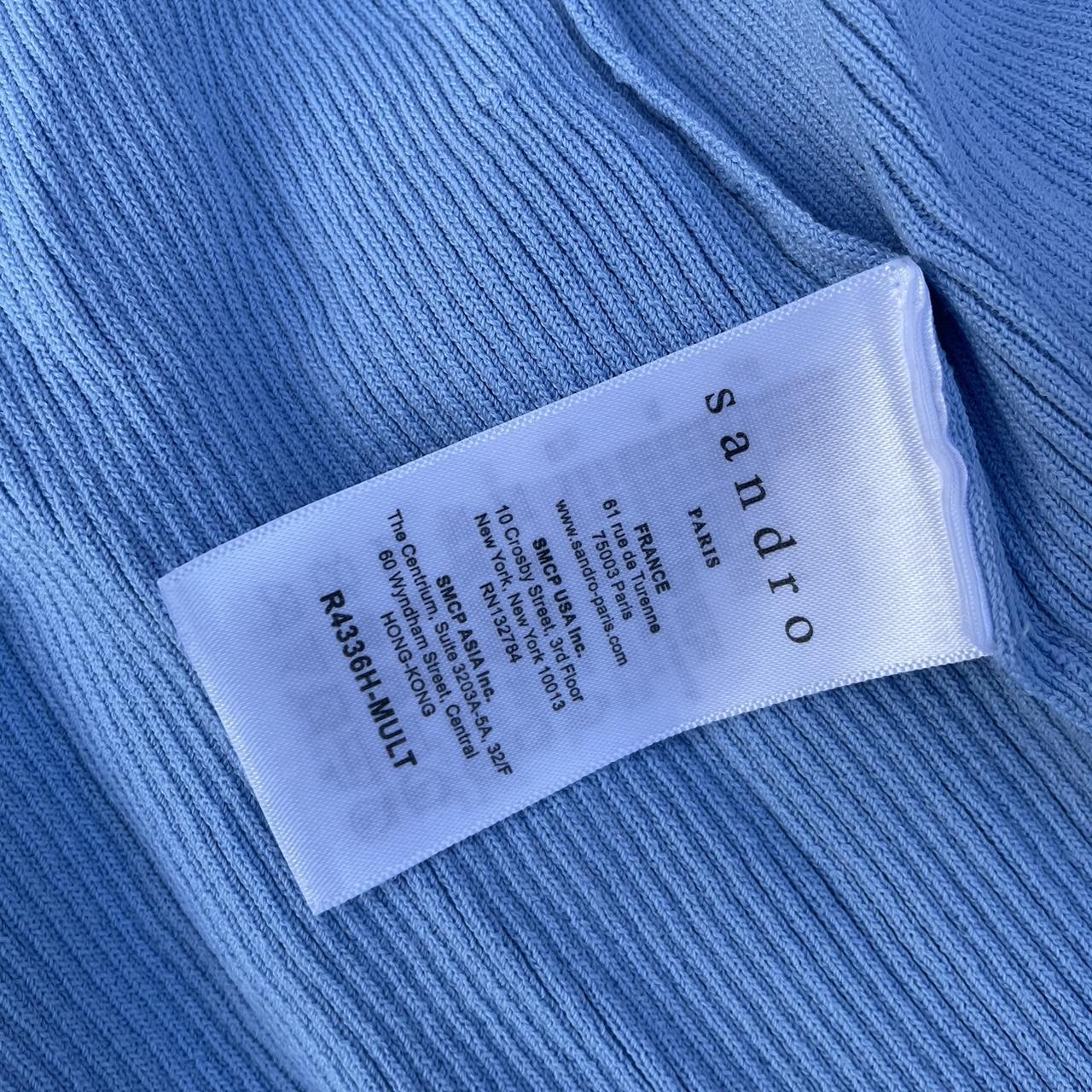 Baby blue Sandro Paris smart blouse One button is... - Depop