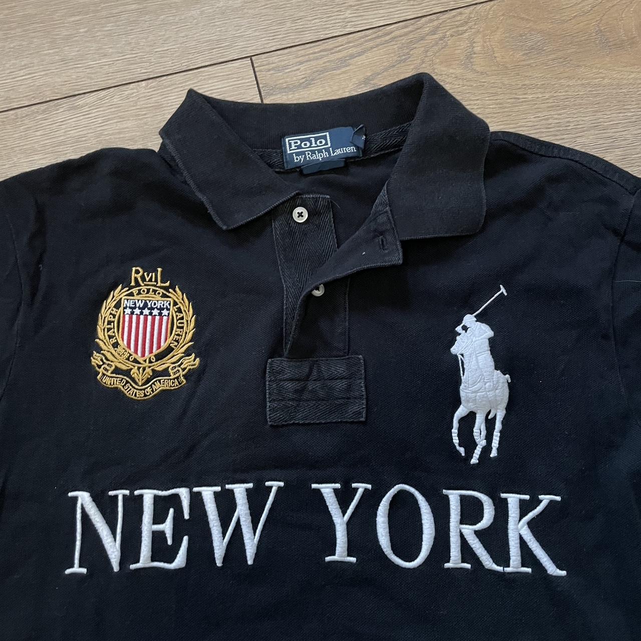 Vintage Polo Ralph Lauren 90s New York big pony... - Depop