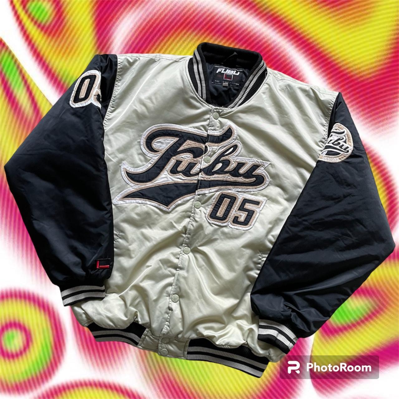 Rare 90s Vintage Fubu Collection Satin Bomber Rap... - Depop
