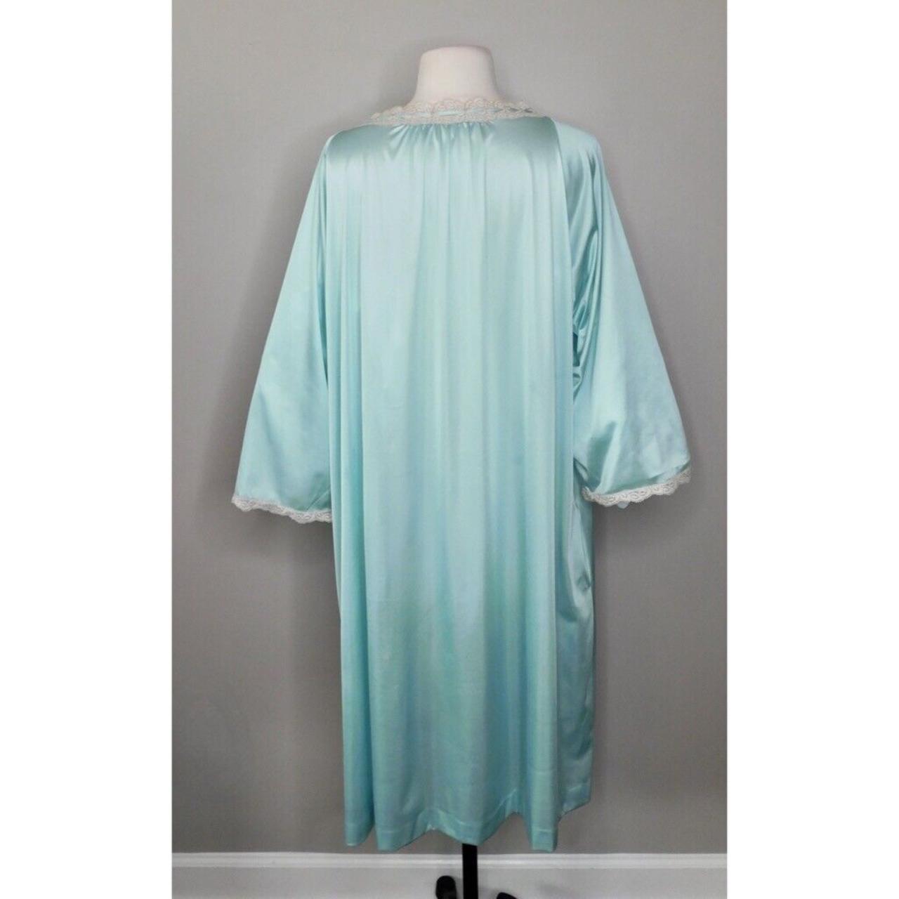Vintage VANITY FAIR Blue Dressing Gown Peignoir Robe... - Depop