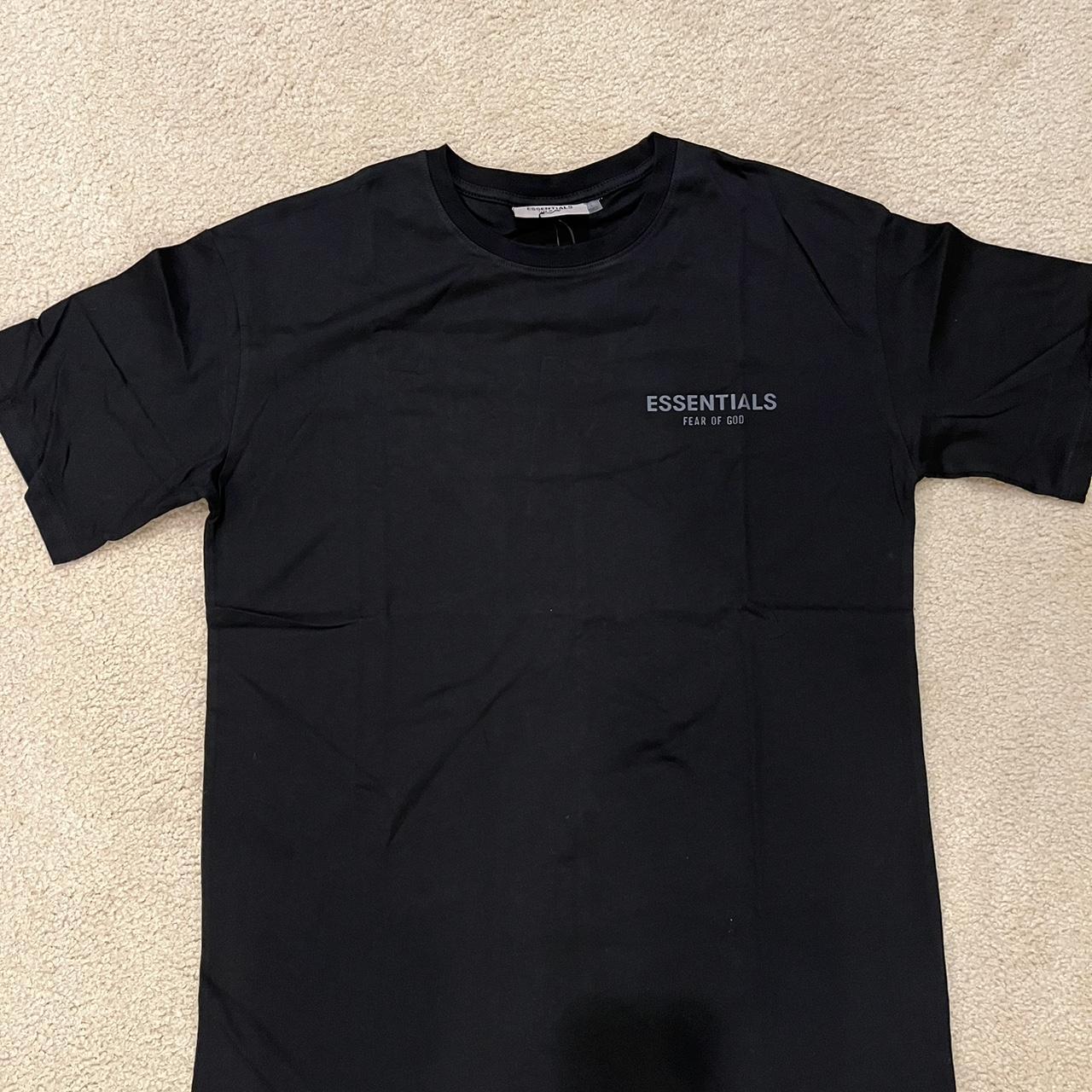 Essentials Men's Black T-shirt | Depop