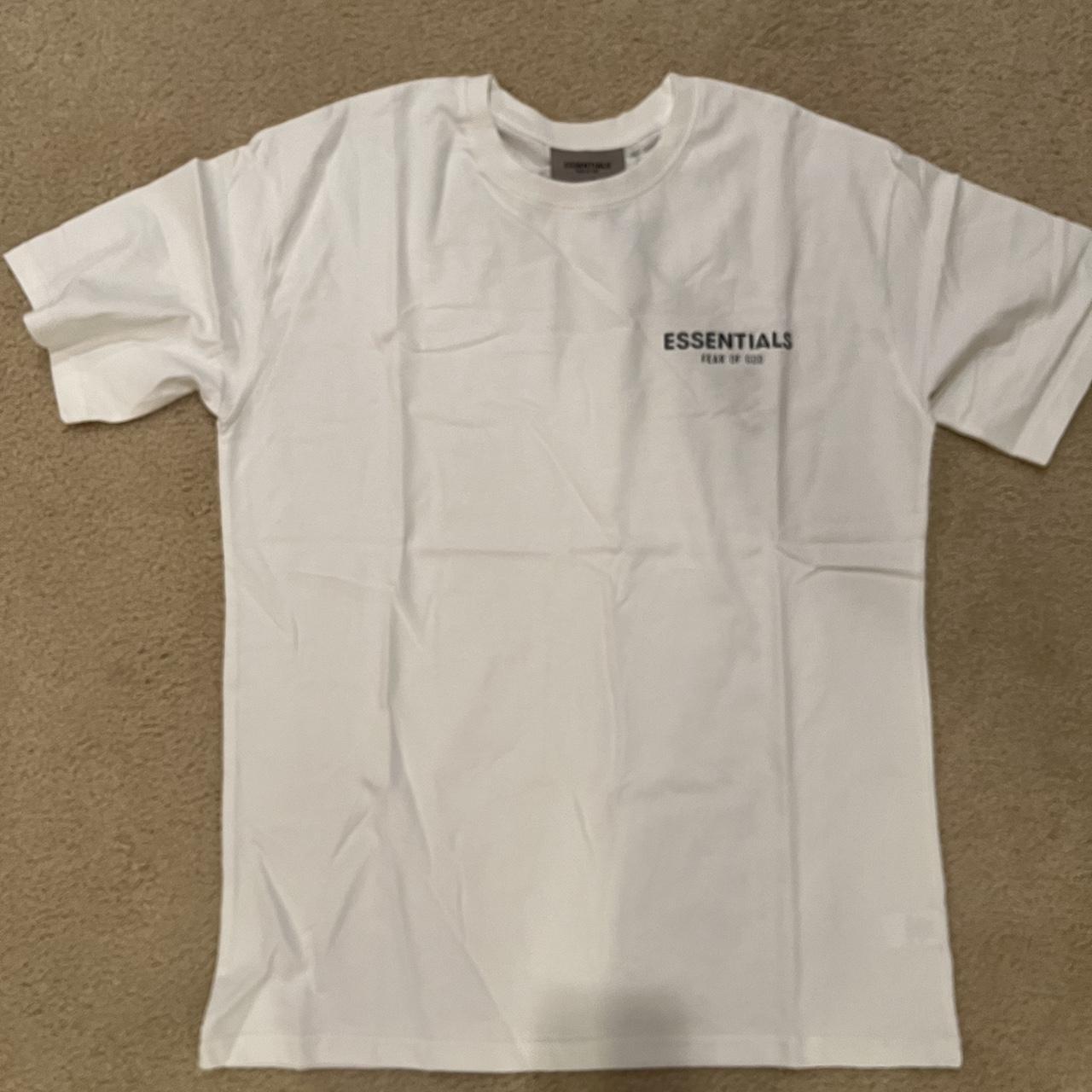 Essentials Men's White T-shirt | Depop