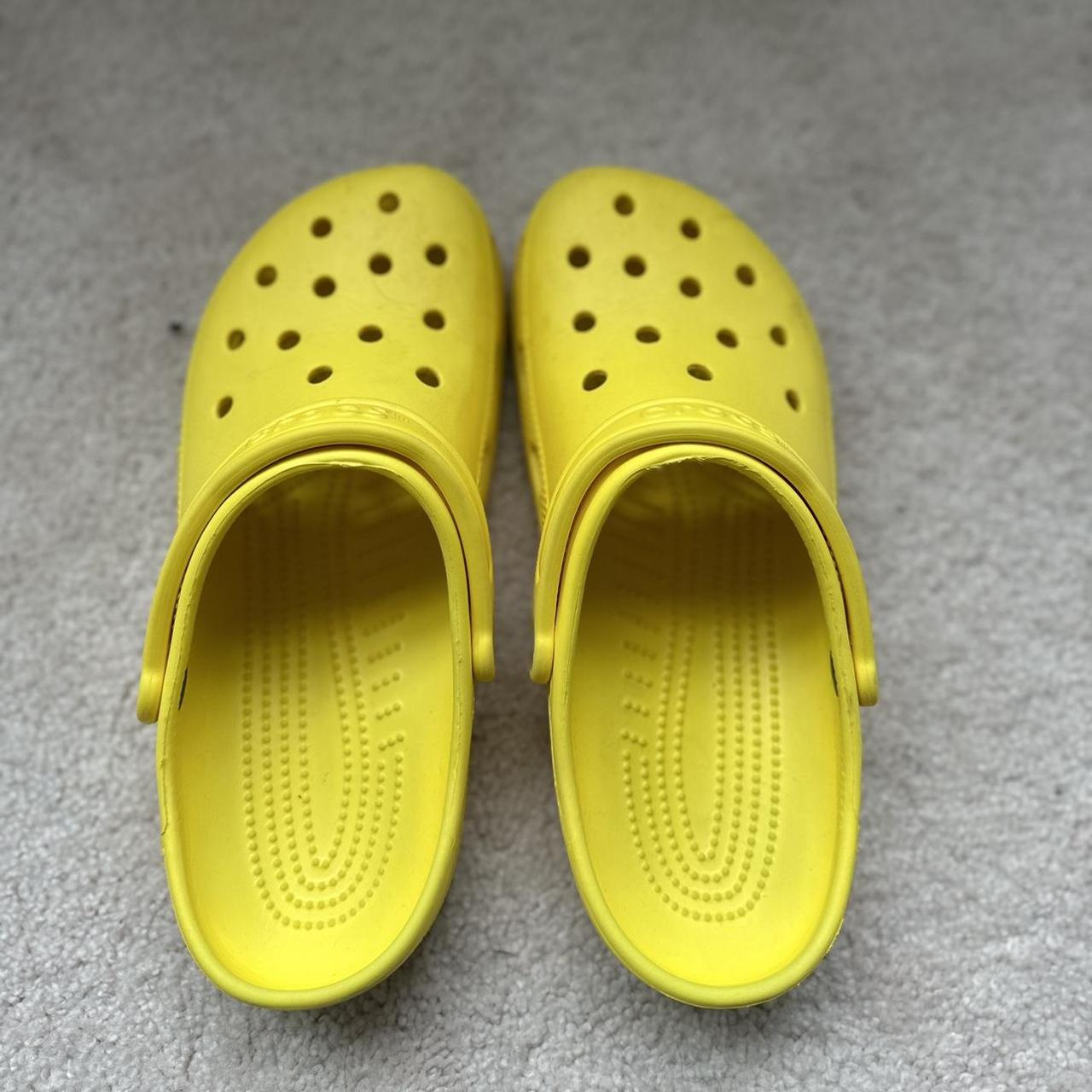 Yellow crocs Ok condition DM ME BEFORE PURCHASE SO I... - Depop
