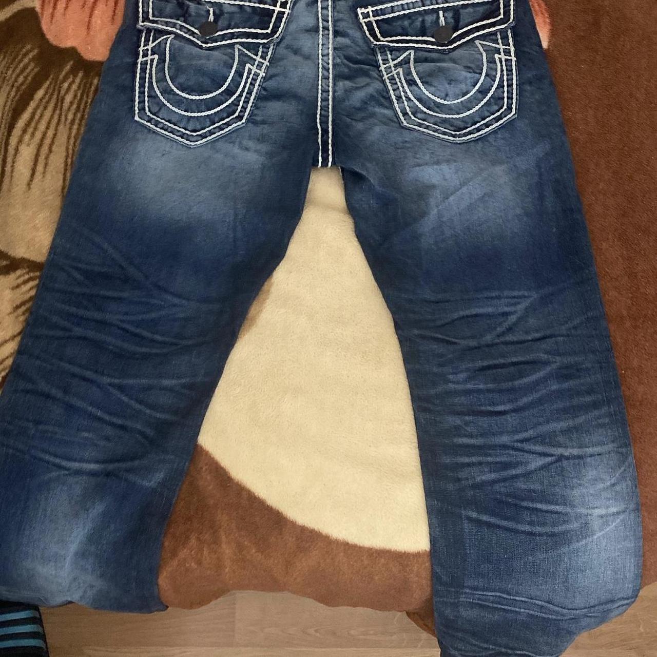 Rope stitch true religion jeans W34 L34 great... - Depop