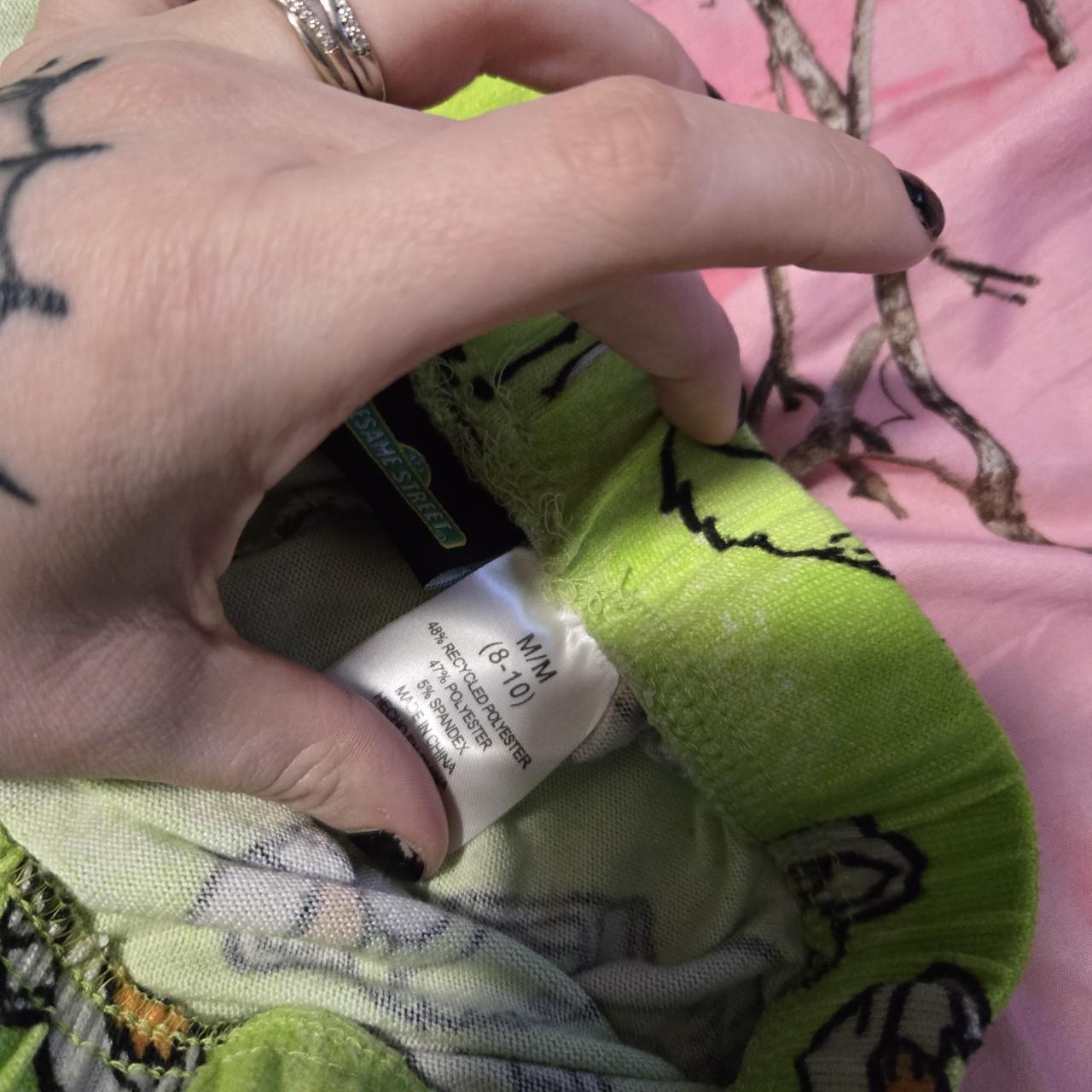 oscar the grouch womens pajama shorts worn once... | Depop