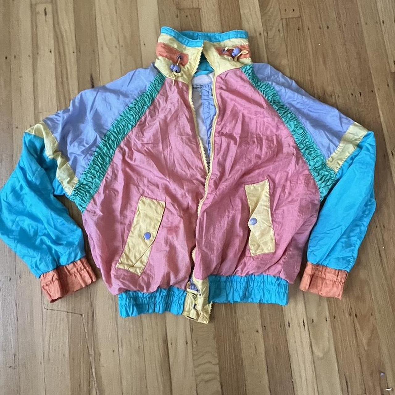 the coolest ‘80s true vintage colorblocked tracksuit... - Depop
