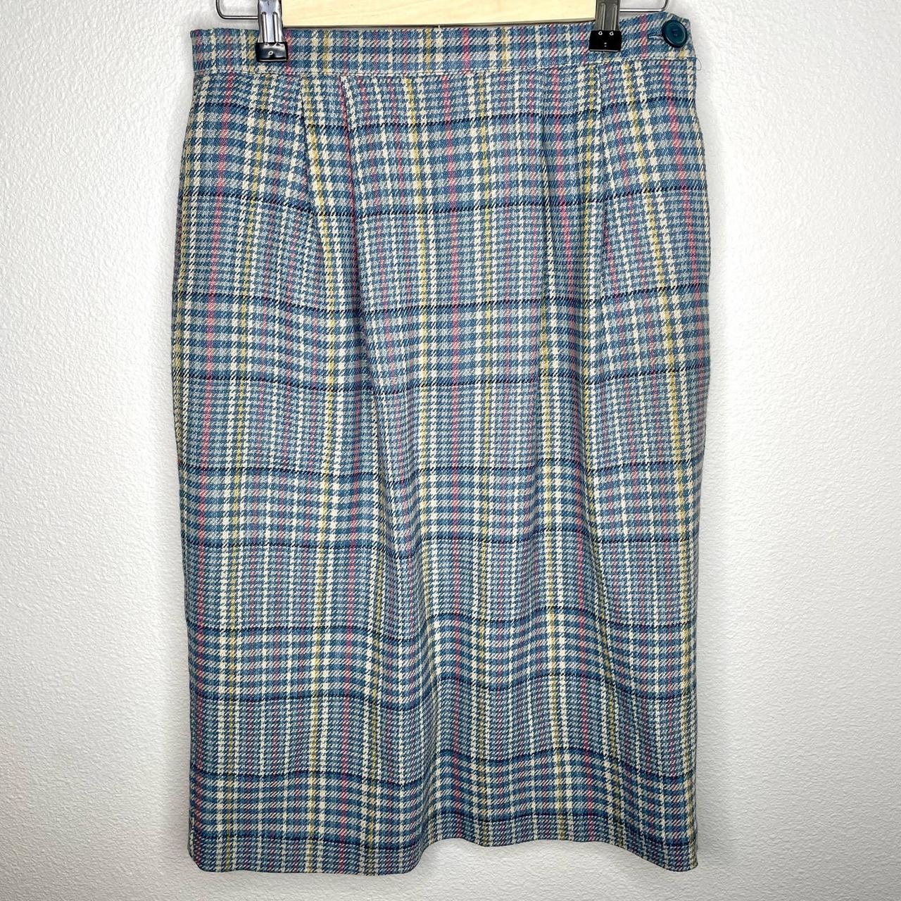 Vintage Lucia Wool Blend Schoolgirl Preppy High... - Depop