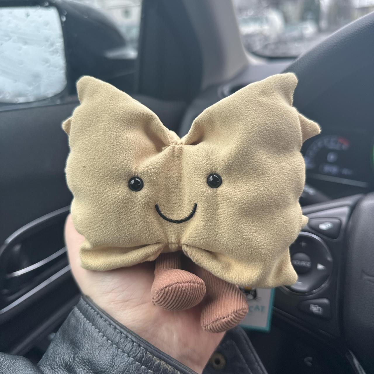 Jelly cat farfalle pasta amusable plush! brand new... | Depop