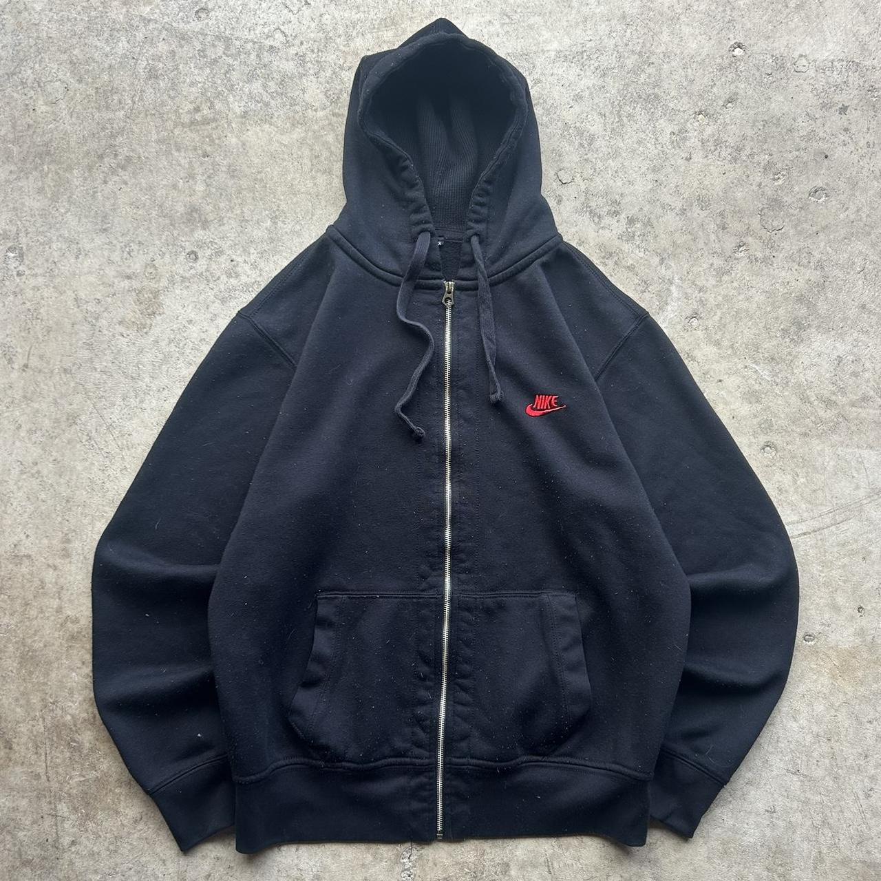Vintage Nike Zip-up Hoodie Sweatshirt Jacket Size:... | Depop