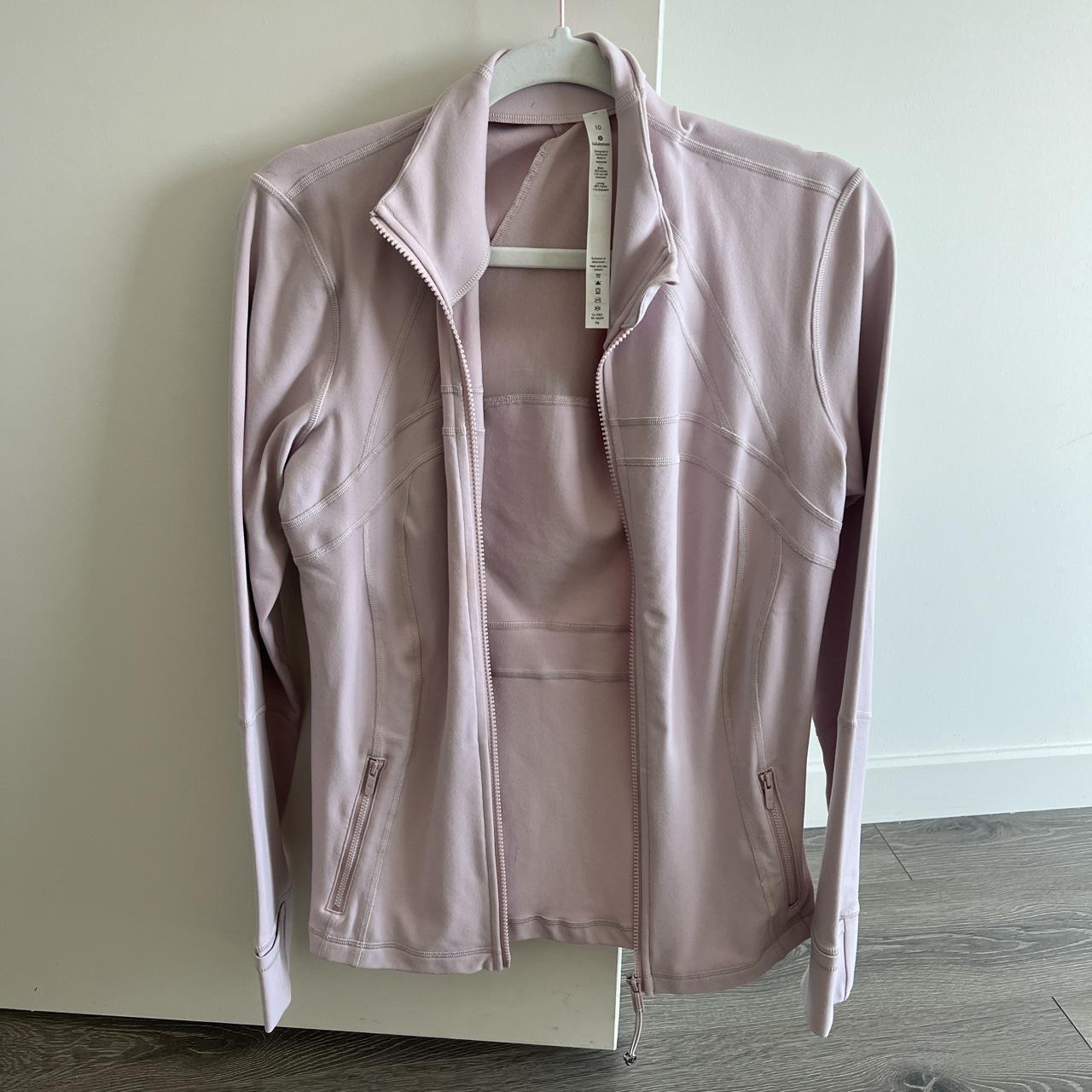 Lululemon baby lilac define jacket. Small mark on... - Depop