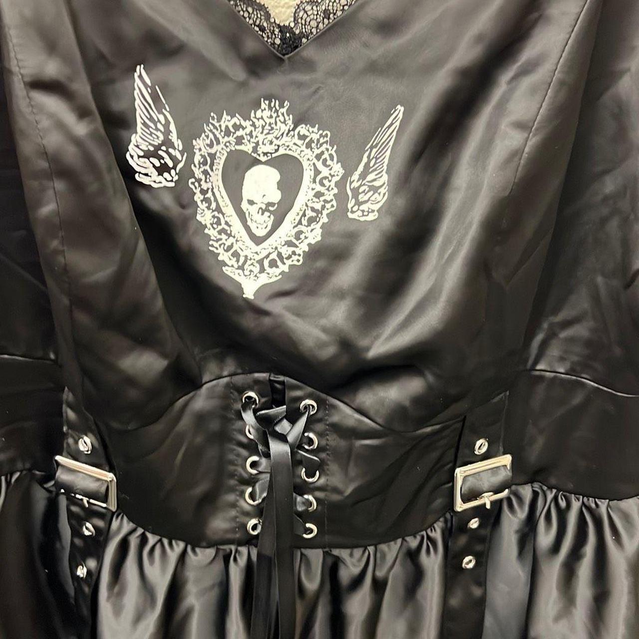 Death Note Misa Corset Cold Shoulder Dress Plus Size... - Depop