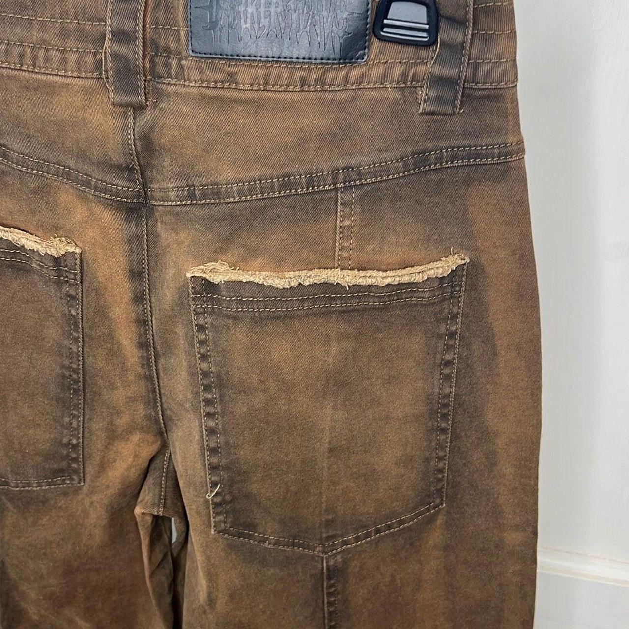 Dolls Kill Darker Waves FADER OVERSIZED BAGGY PANTS... | Depop